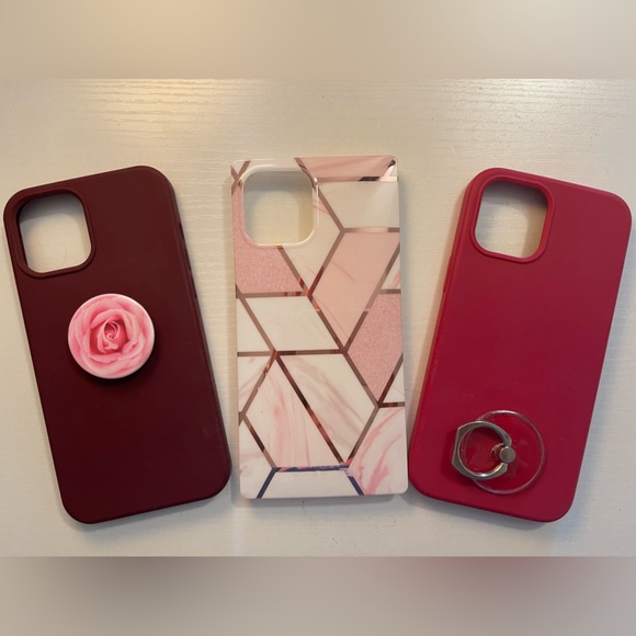 Cell Phones & Accessories | 3 Pink Iphone 12 Pro Max Cases 2 Have ...